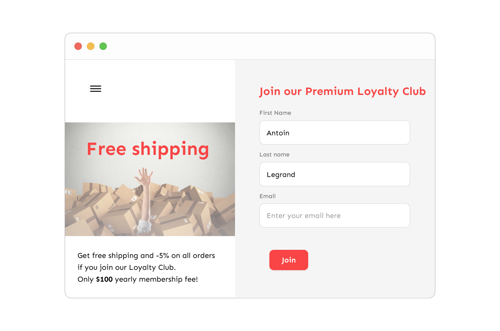 Voucherify Promotion Example Paid Loyalty Program